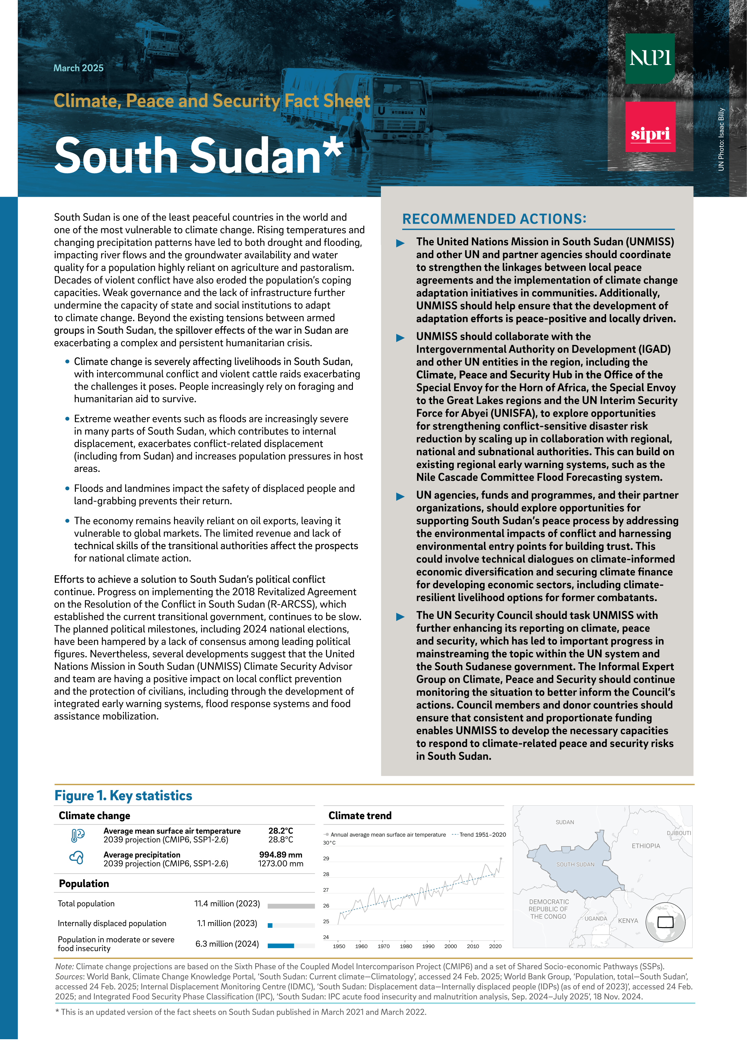 Climate, Peace and Security Fact Sheet: South Sudan (2025) | SIPRI