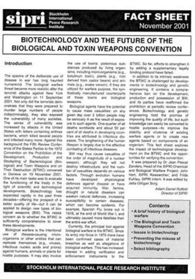 Biotechnology and the Future of the Biological and Toxin Weapons ...