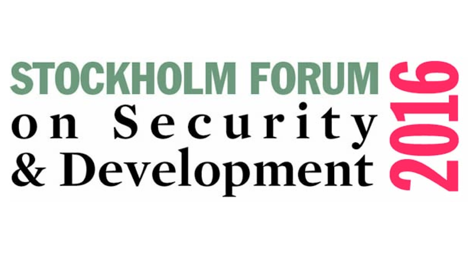 2016 Stockholm Forum on Security and Development | SIPRI