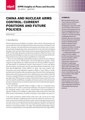 China and Nuclear Arms Control: Current Positions and Future Policies ...