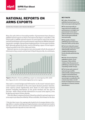 National Reports on Arms Exports | SIPRI
