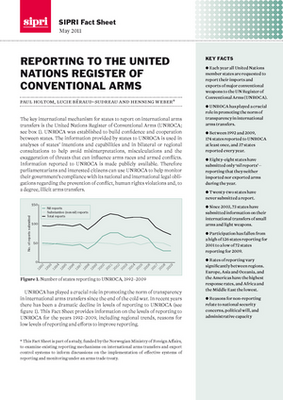 Reporting to the United Nations Register of Conventional Arms | SIPRI