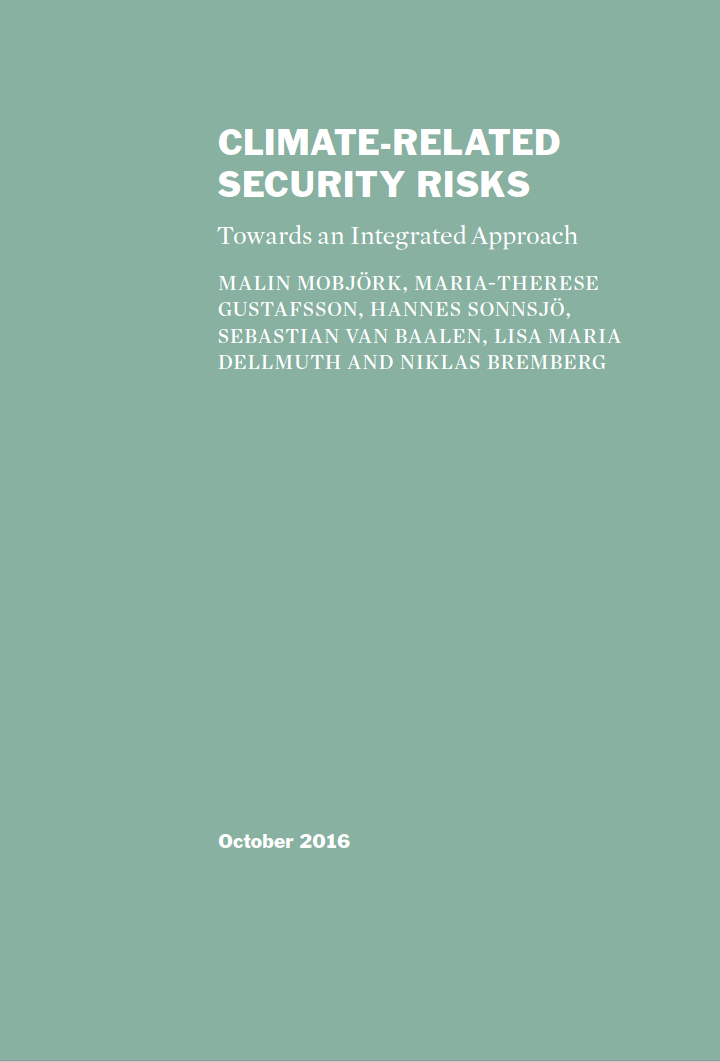 Climate-Related Security Risks: Towards an Integrated Approach | SIPRI