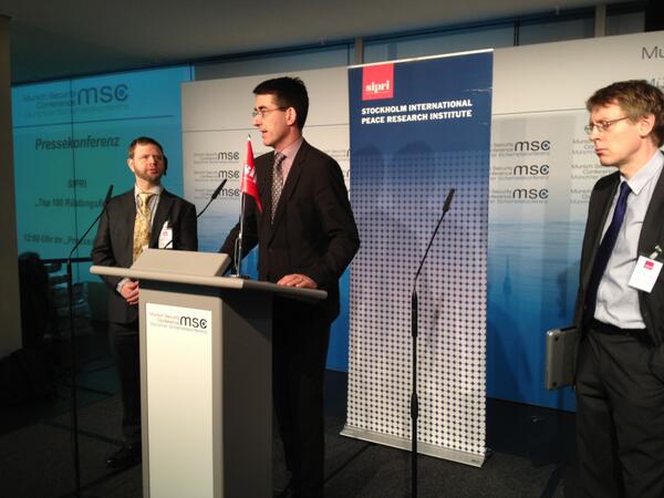 SIPRI Top 100 data launch in Munich | SIPRI